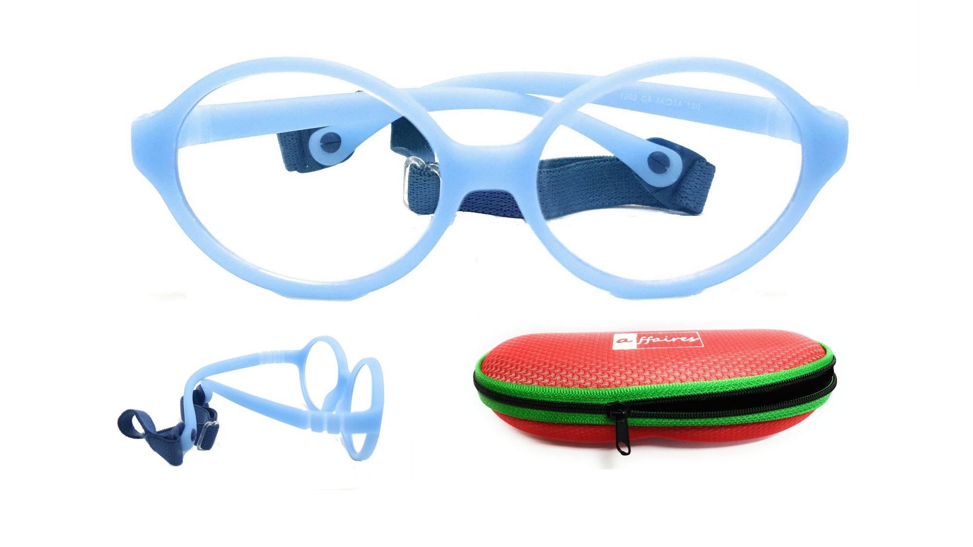 Affaires Blue Ray Block Glasses Frames for Kids - BC 280 Sky Blue