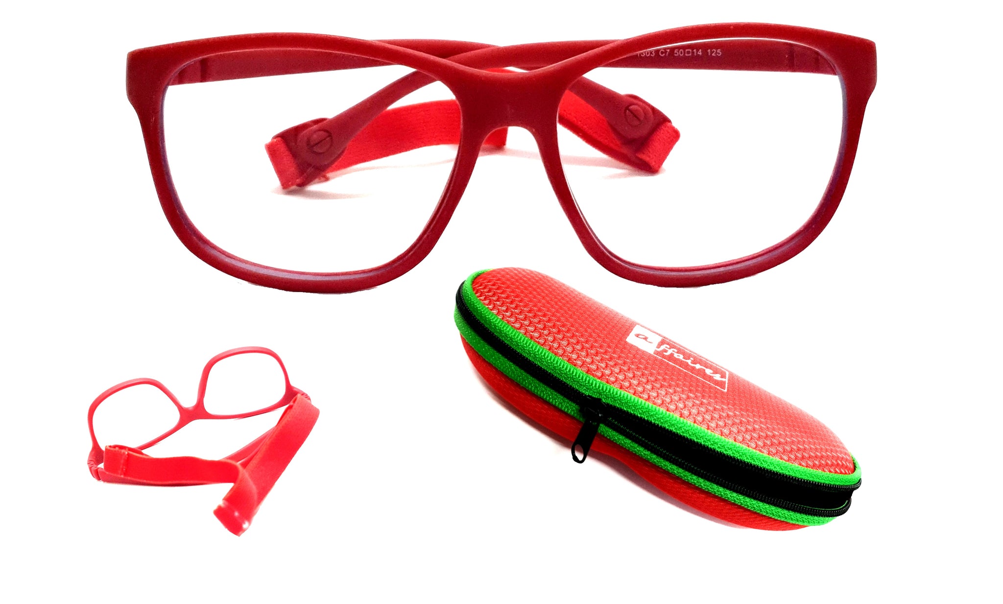 Affaires Blue Ray Block Glasses Frames for Kids - BC 287 Red